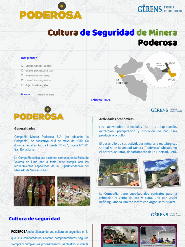 Cultura de Seguridad - PODEROSA | PDF | Minería
