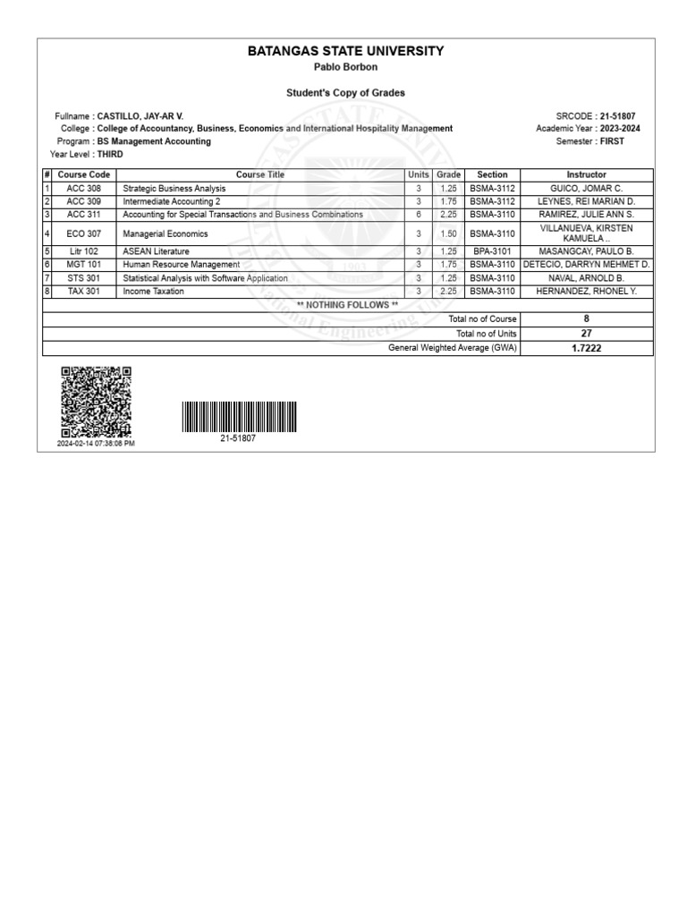 Grades Pdf Government Public Finance