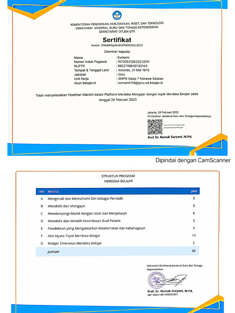 FF FF SERTIFIKAT PMM | PDF