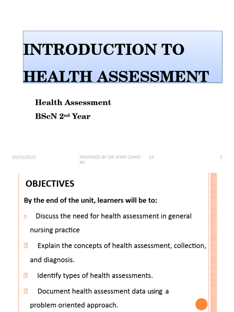 Unit 1 (Introduction To Health Assessment Concepts) - Converte | PDF ...