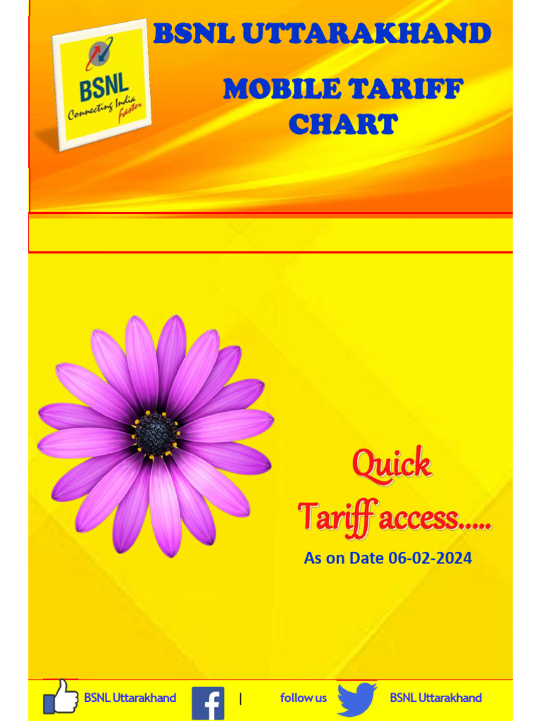 Mobile Tariff 06 02 2023 Pdf Service Industries Telecommunications