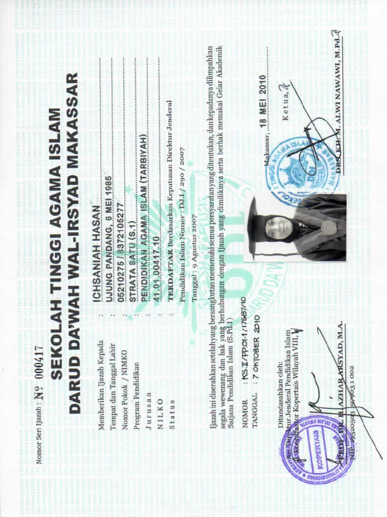 Ijazah s1 Untuk Upload | PDF
