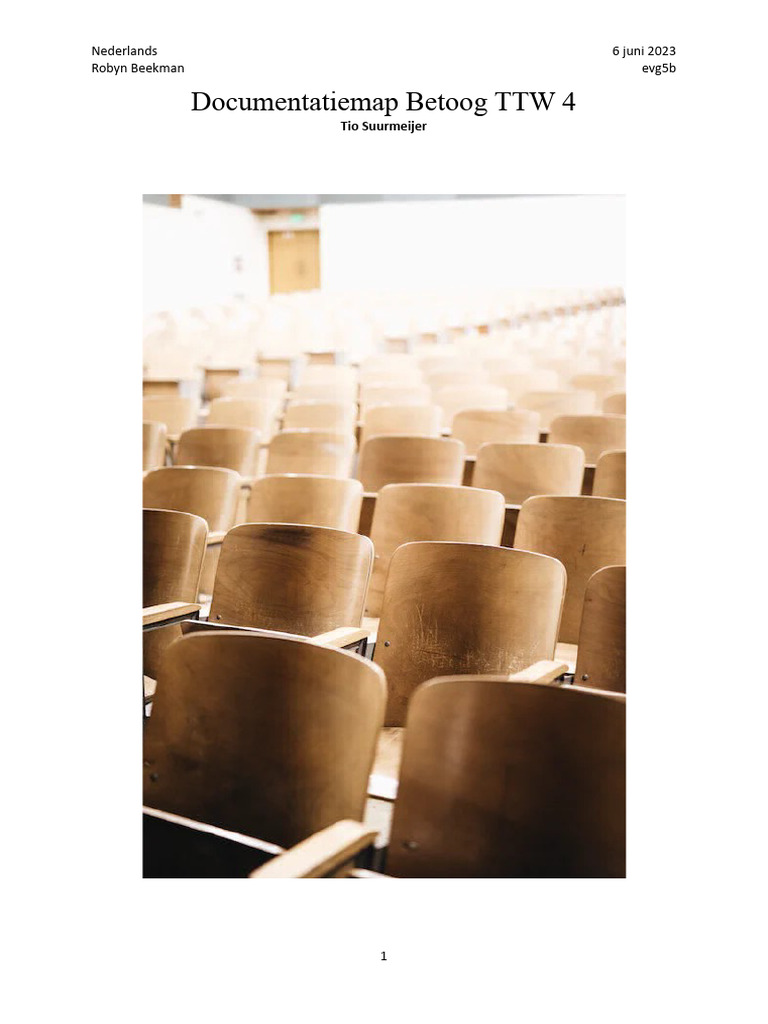 Documentatiemap Betoog TTW 4 | PDF