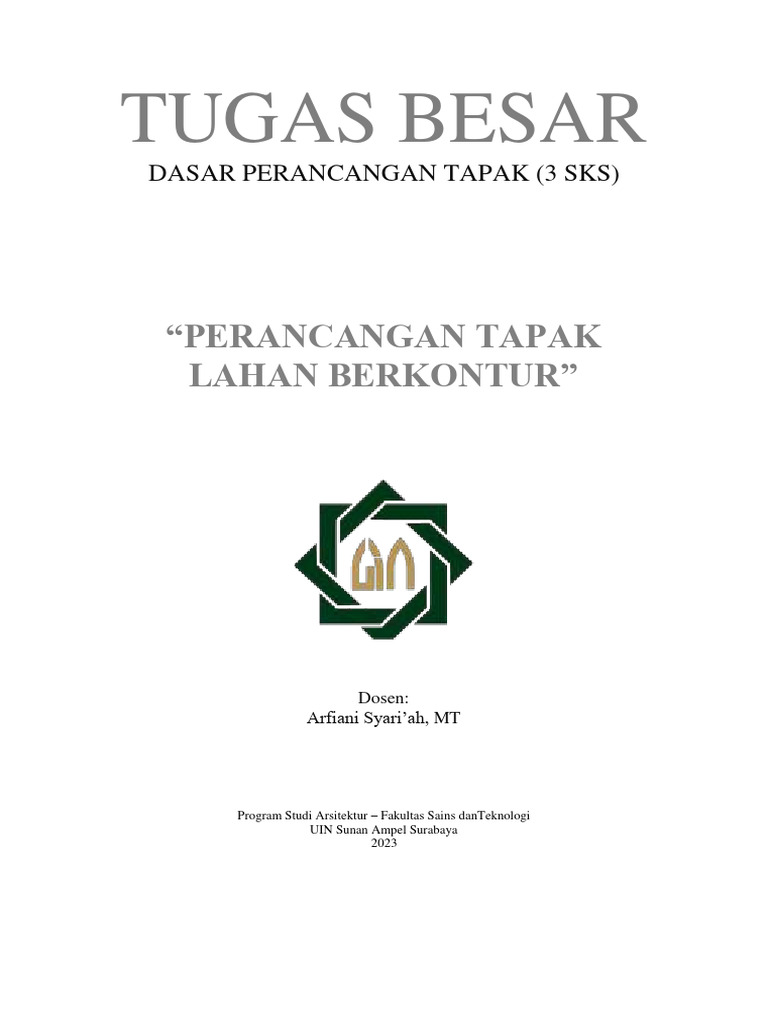 Tugas Besar Tapak 2023 | PDF
