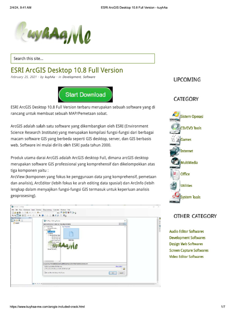 ArcGIS 10.8 Download Guide | PDF | Software | Application Software