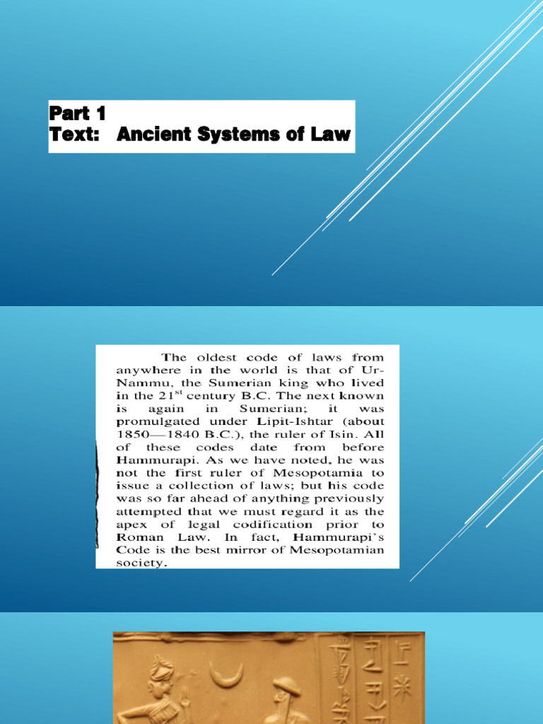 I Ancient System of Law | PDF