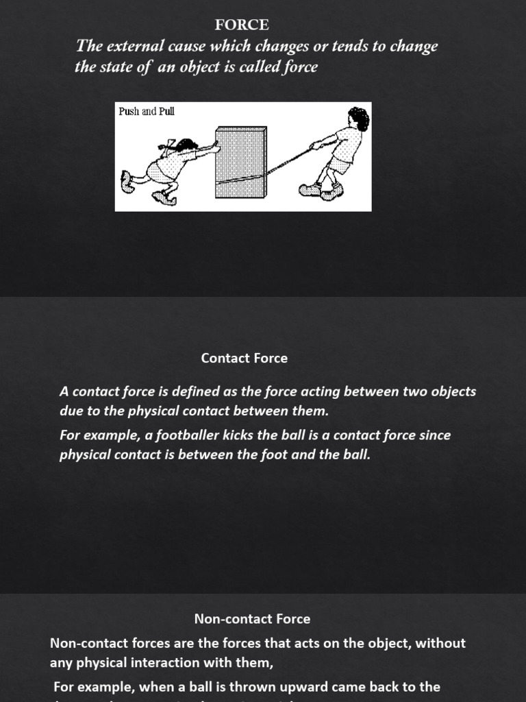 Physics Force&Motion | PDF | Force | Mechanics