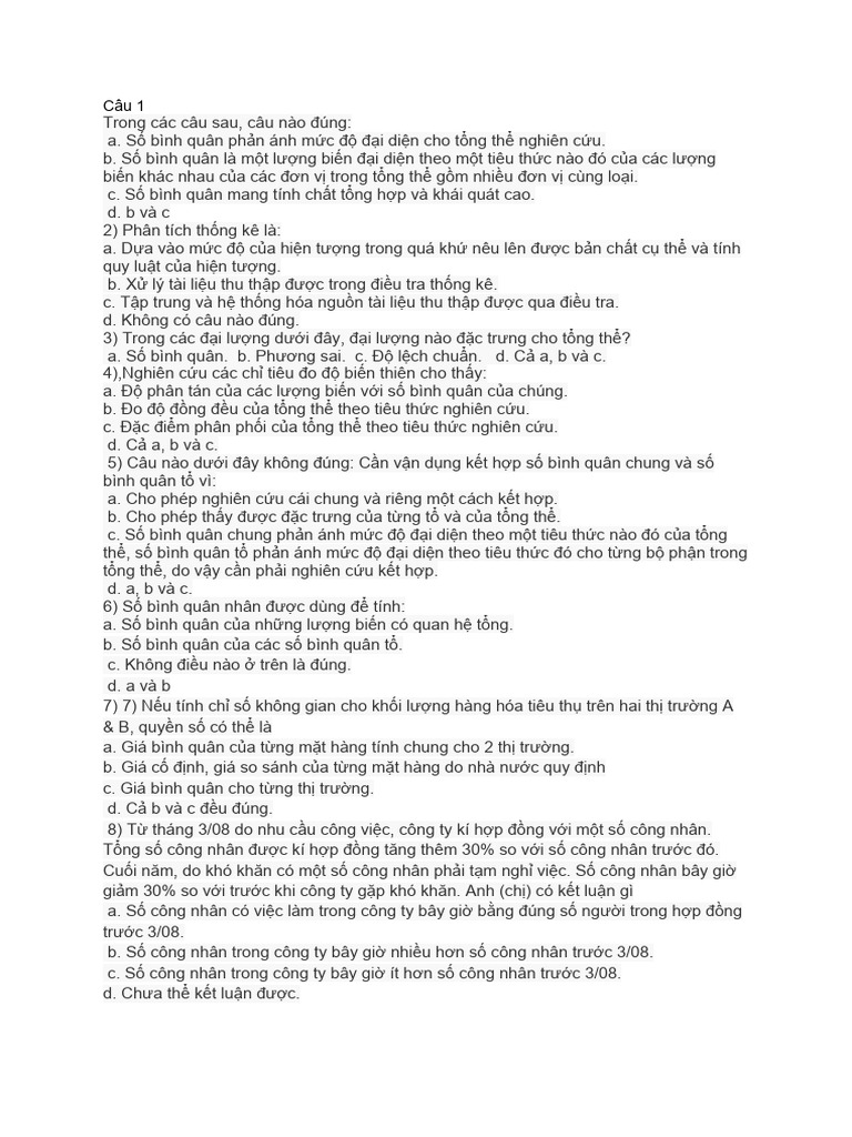 trắc nghiệm nlkt | PDF