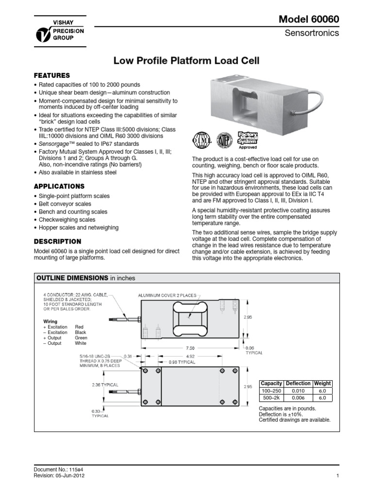Load Cell | PDF | Weighing Scale | Electrical Engineering