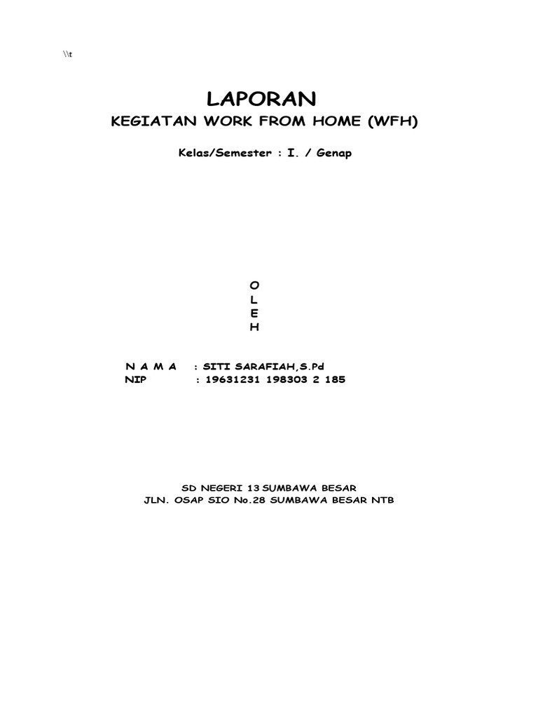 Laporan BDR | PDF