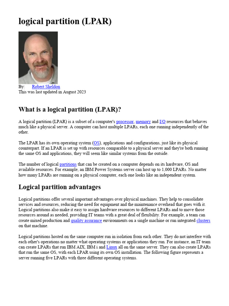 Understanding LPAR in IBM Systems | PDF | Virtualization | Operating System