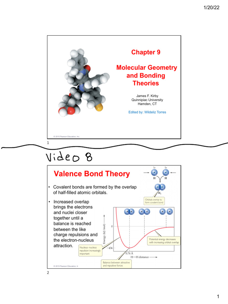 Cap 9b - Geometria Molecular y Teorias de Enlace Parte 2 | PDF ...