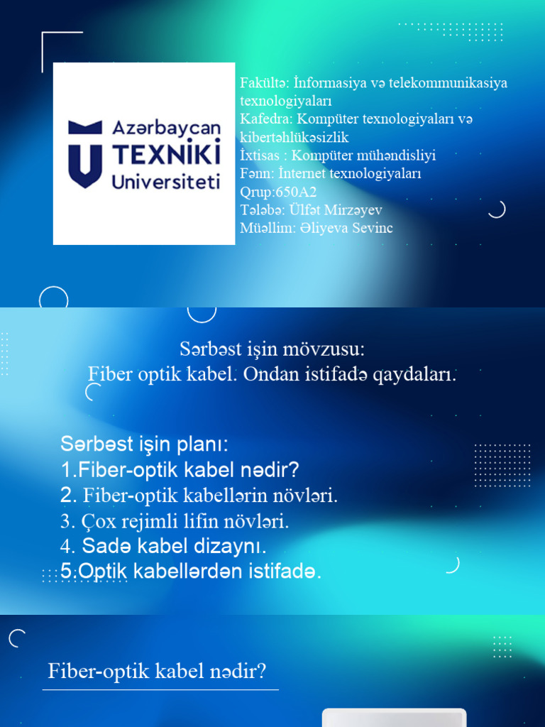 Fiber Optik Kabel | PDF
