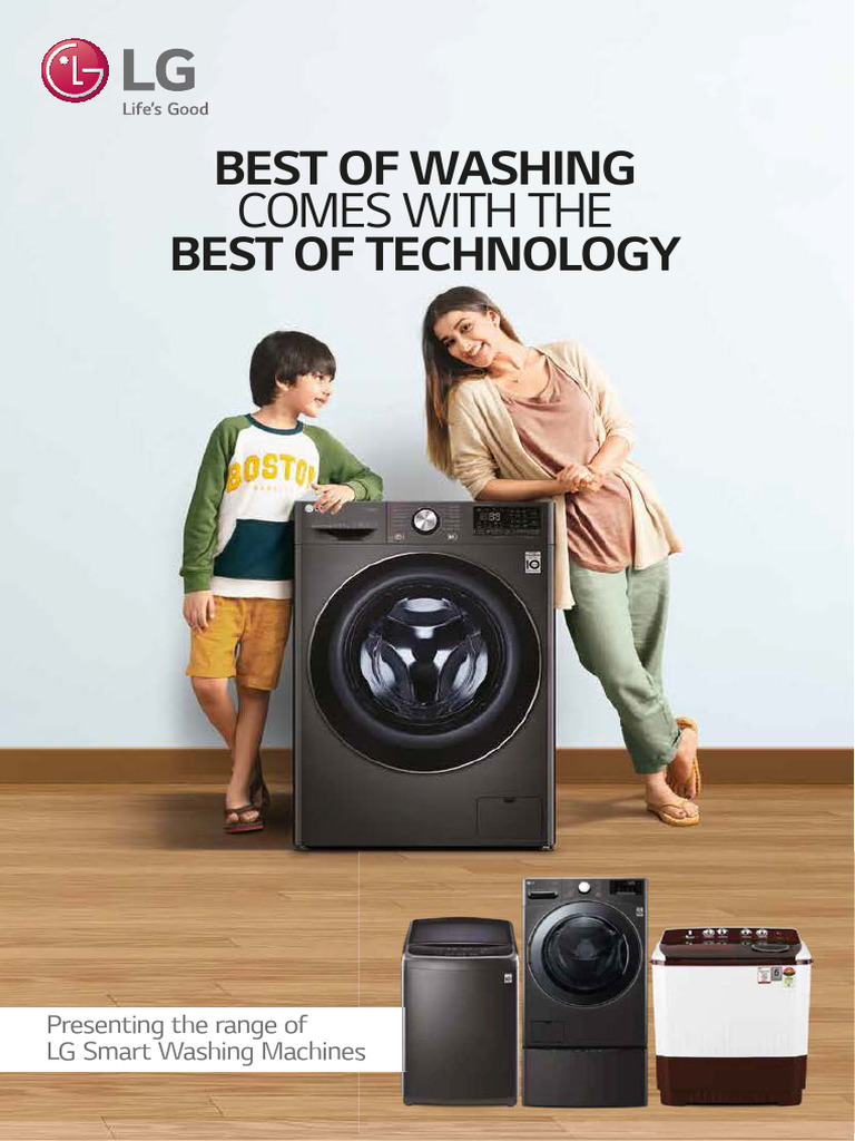 LG Washing Machine Product Brochure - SAMPLE | PDF | Washing Machine ...