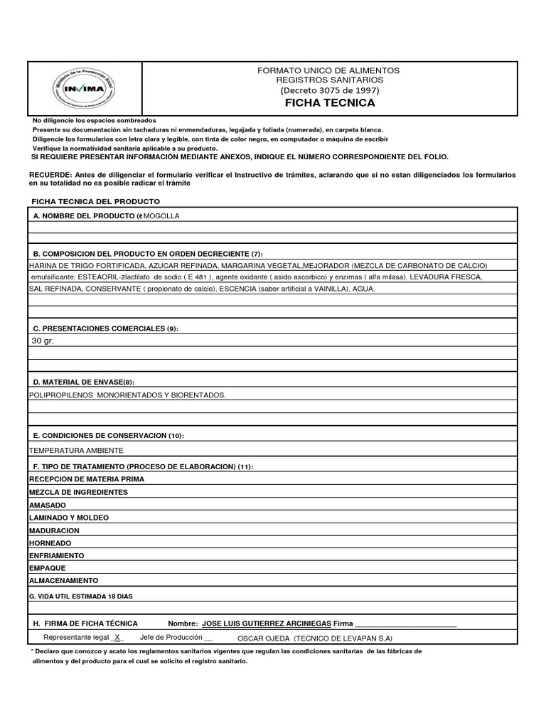 Fichas Tecnicas | PDF | Conservación de los alimentos | Queso