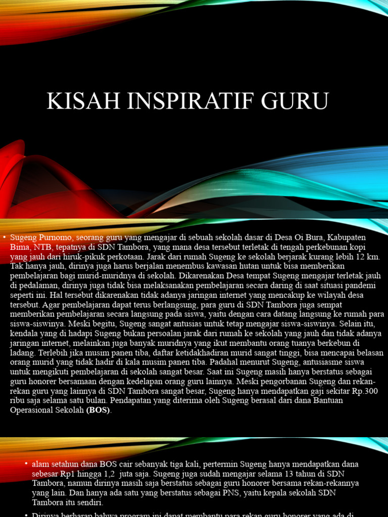 Kisah Inspiratif Guru | PDF