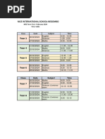 2025 NED MSCE MOCK TIMETABLE | PDF | Science