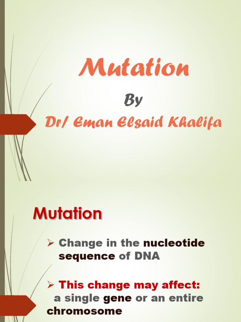 Mutation PDF | PDF | Wellness