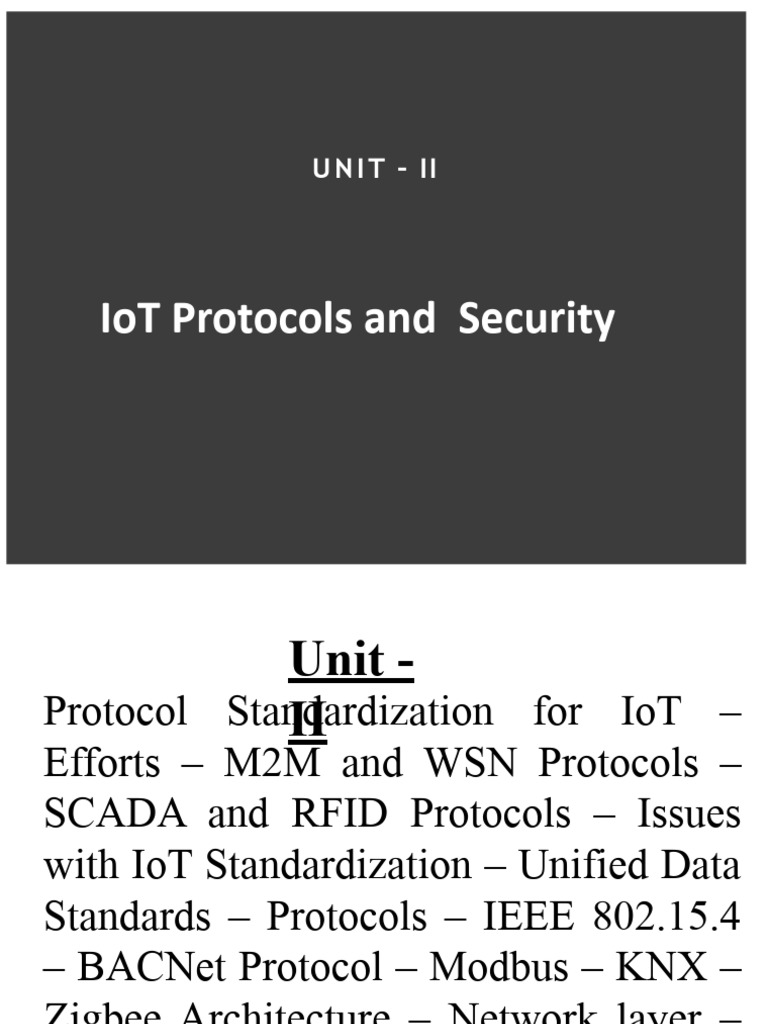 Internet of Things: Iot Protocols and Security | PDF | Denial Of Service Attack | Internet Of Things