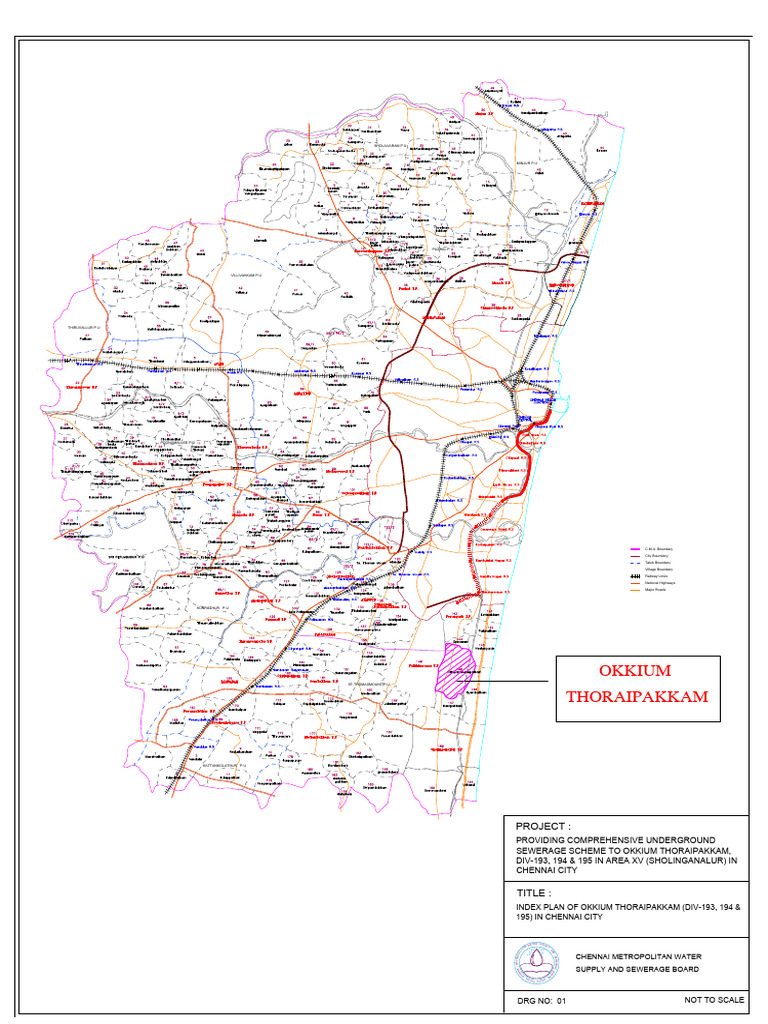 Index Map of Okkium Thoraipakkam in Chennai City | PDF