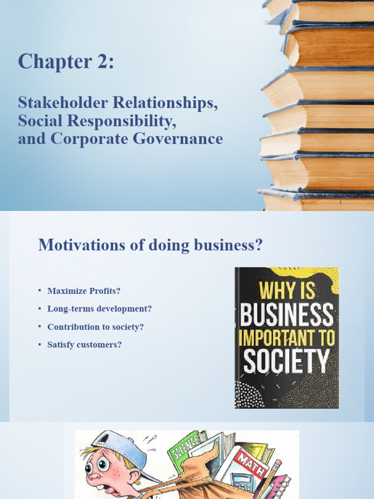 BE Ch2 Stakeholder Relationships Social Responsibility Corporate Governance | Download Free PDF ...