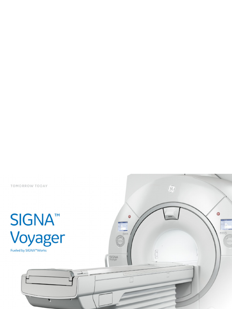 1.5 T (Tesla) GE Healthcare Signa Voyager Magnetic Resonance Imaging ...