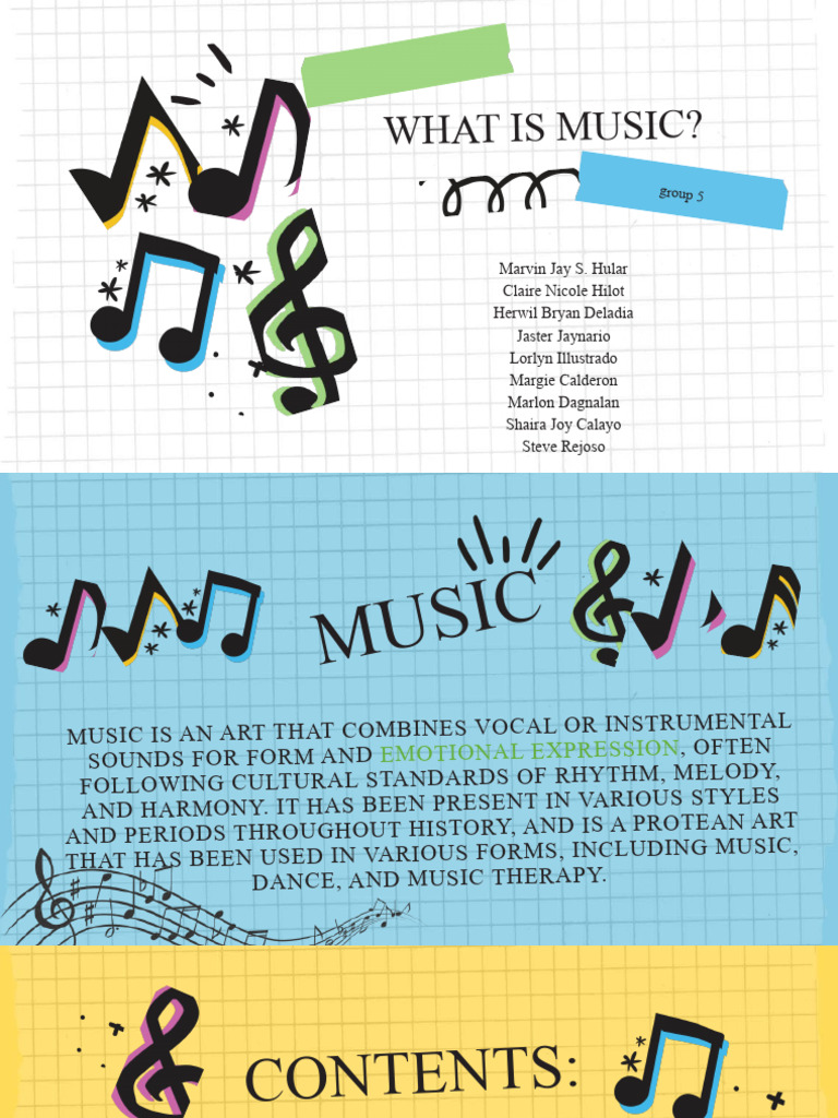GROUP 3 MUSIC Art Appreciation | PDF | Sound | Amplitude