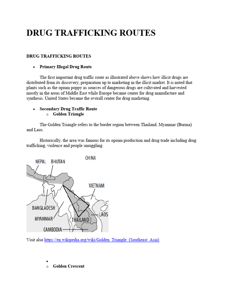 Drug Trafficking Routes | PDF | Illegal Drug Trade | Organized Crime ...