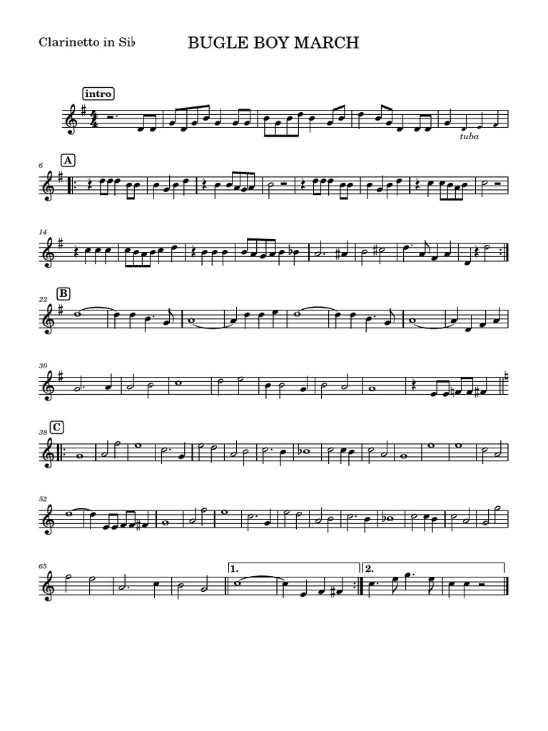 Bugle Boy March | PDF
