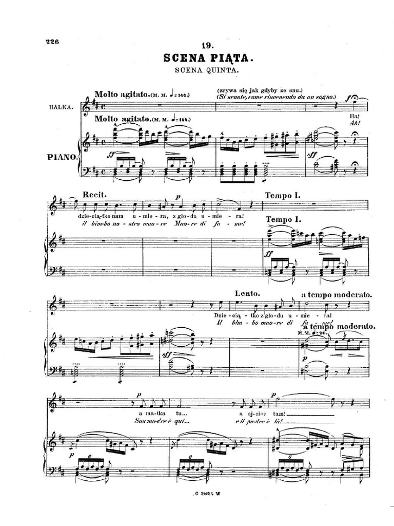 Moniuszko Halka Ha Dzieciatko Nam Umiera - Compressed | PDF