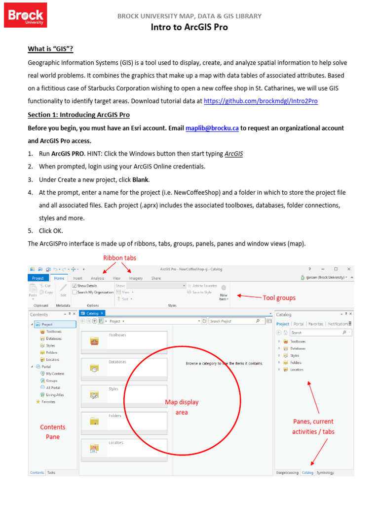 Intro To ArcGISPro 2019 | PDF | Arc Gis | Geographic Information System