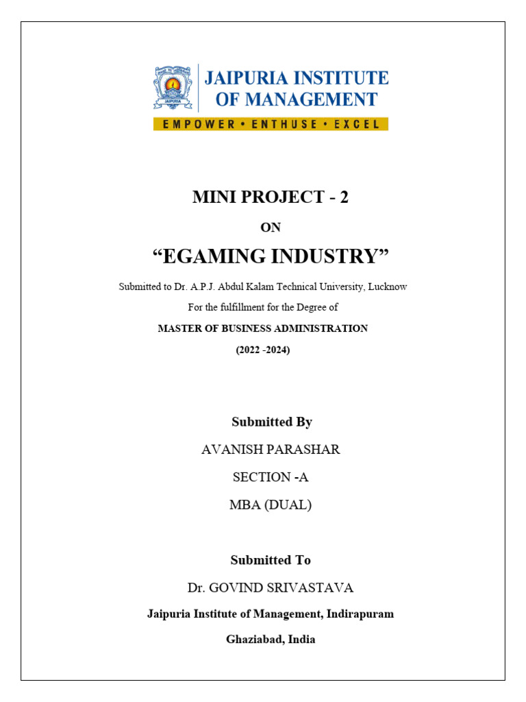 Mini Project 2 AVANISH PARASHAR | Download Free PDF | Qualitative Research | Data