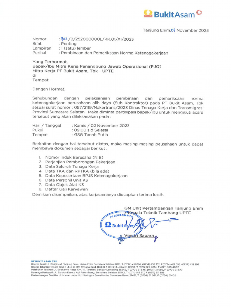 ND 753. Pembinaan Dan Pemeriksaan Norma Ketenagakerjaan | PDF