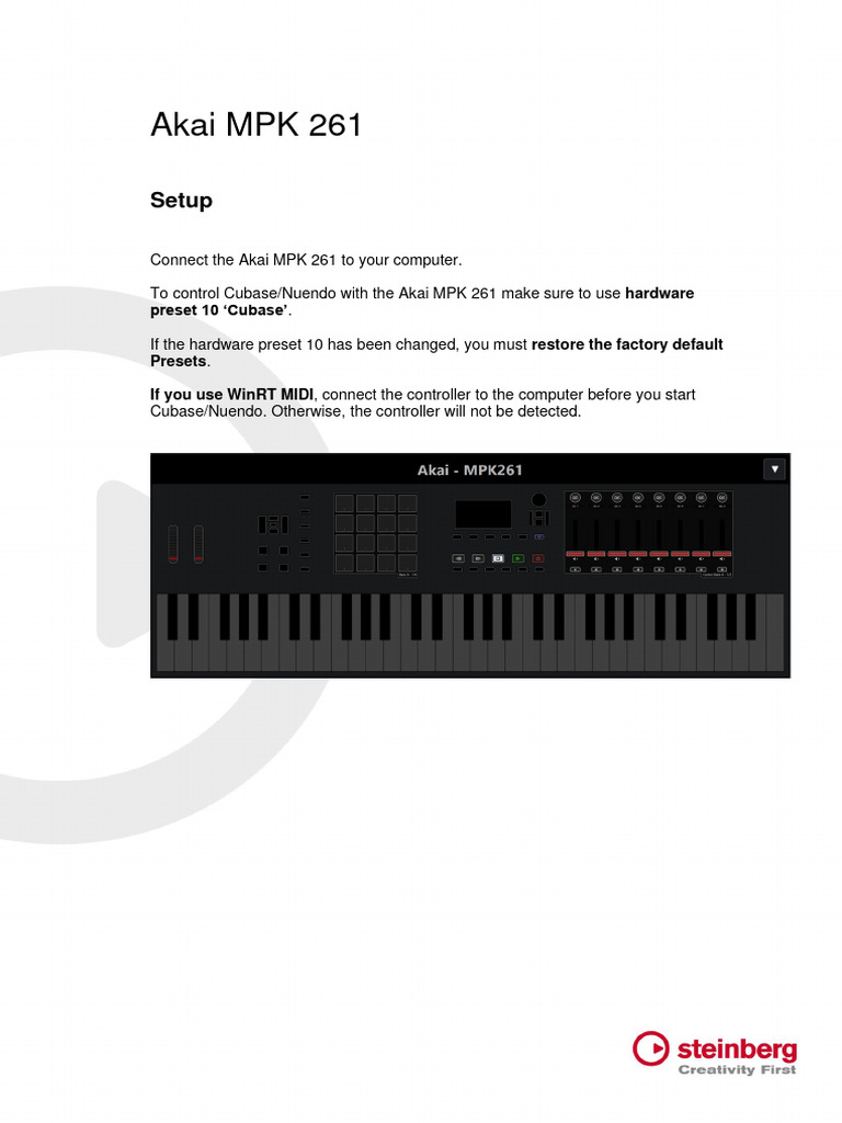 Akai Mpk261 | PDF