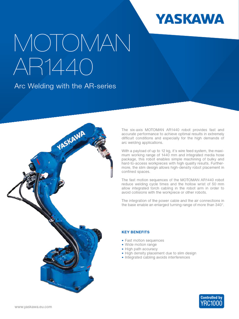 Flyer Robot AR1440 E 09.2020 | PDF | Welding | Construction