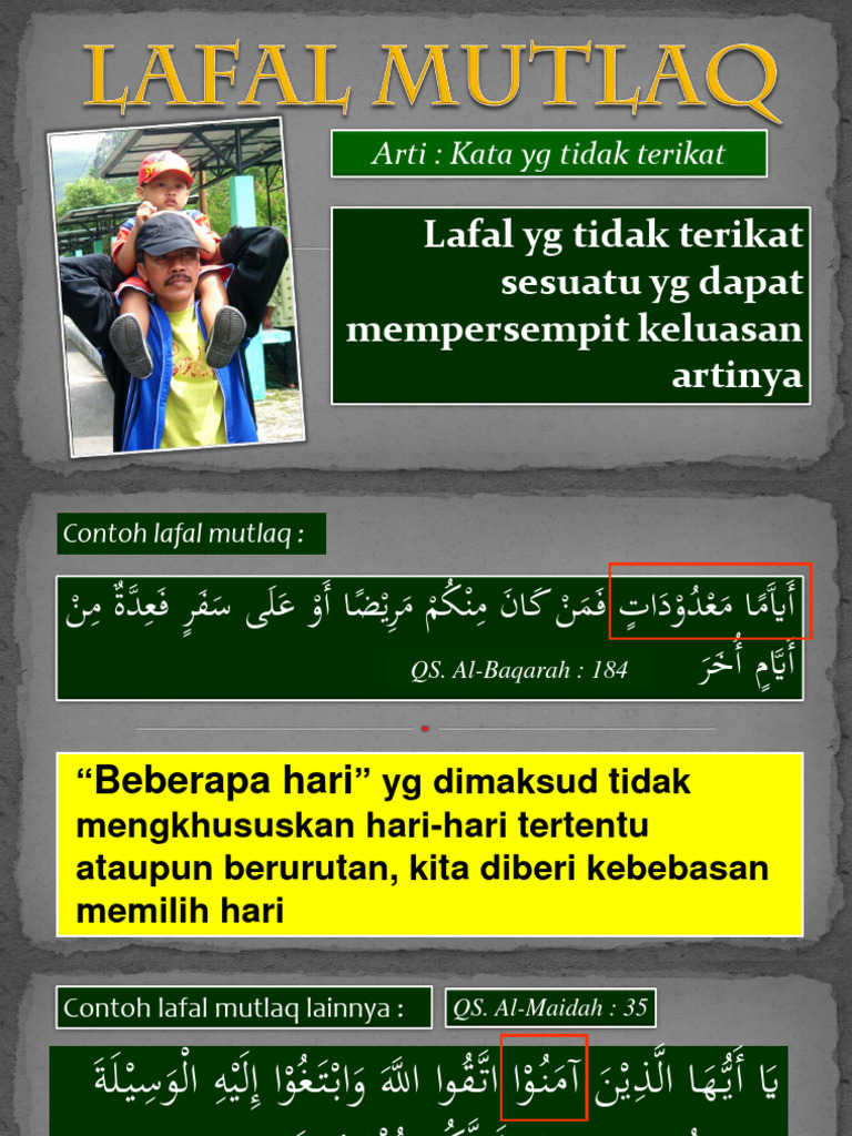 Mutlaq and Muqayyad | PDF