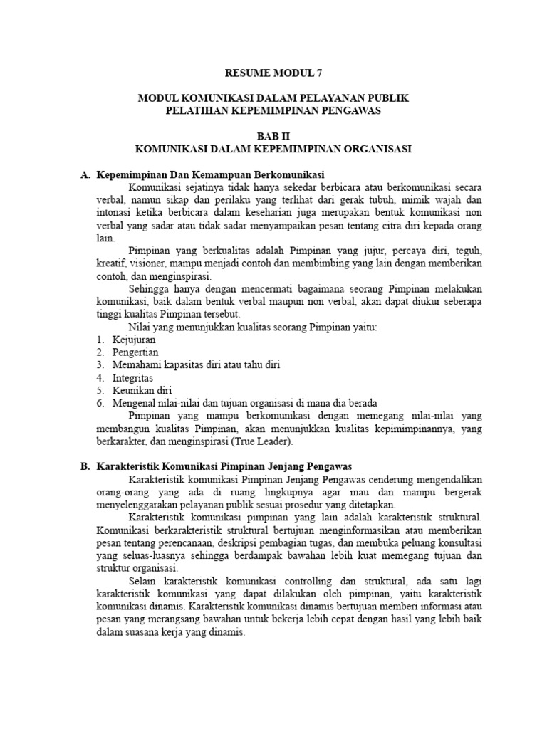 7 Resume Modul 7 | PDF | Karier & Perkembangan