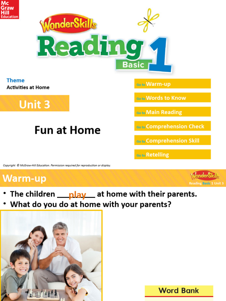 Presentation Slides - Basic 1 - Unit 3 | PDF