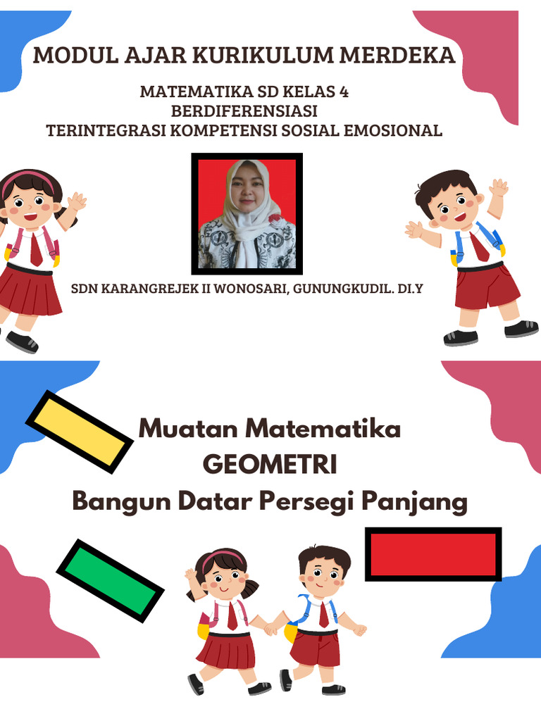 Modul Ajar Matematika - Bangun Datar Persegi Panjang - Fase B | PDF