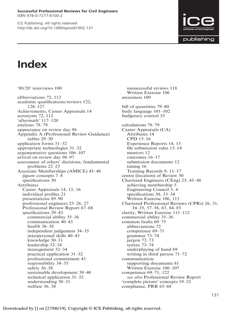 Index | PDF | Engineer | Engineering