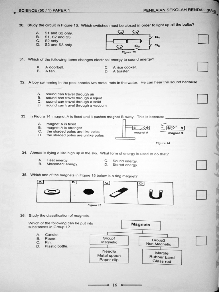 PSR Electricity Test (1301 and 1801) | PDF | Electricity | Series And ...