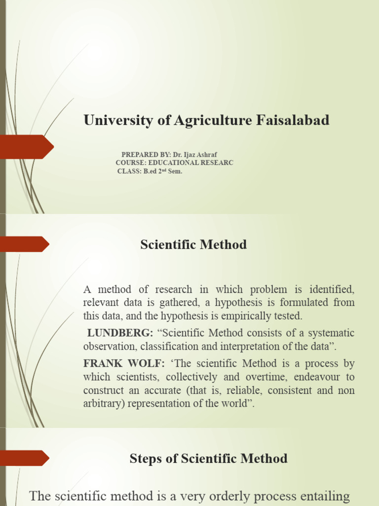 Scientific Method and Research | PDF | Methodology | Scientific Method