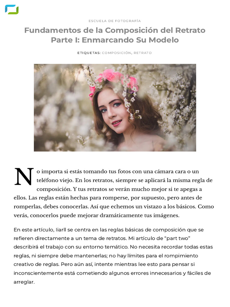 Composición Efectiva en Retratos | PDF | Ojo | Perspectiva (Gráfica)