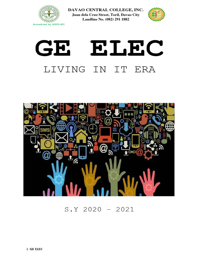 Ge Elec 1-3 | PDF | Computer Hardware | Computer Data Storage