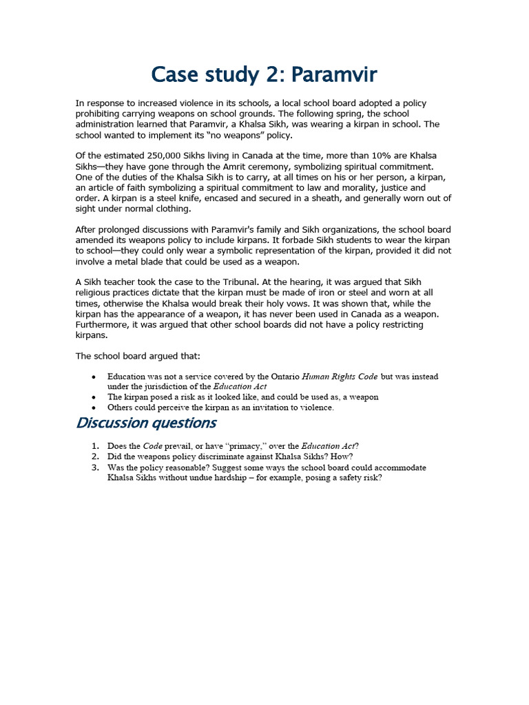 Case Study 2 Human Rights | PDF