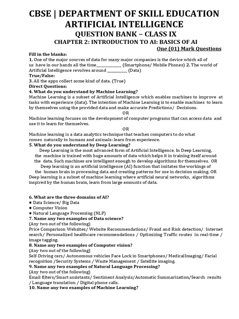 Notes For A I Project Cycle | PDF | Data Mining | Machine Learning