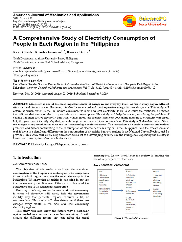 A Comprehensive Study of Electricity Con | PDF | Consumption (Economics ...