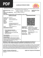 Aadhaar Card Address Change Form | PDF