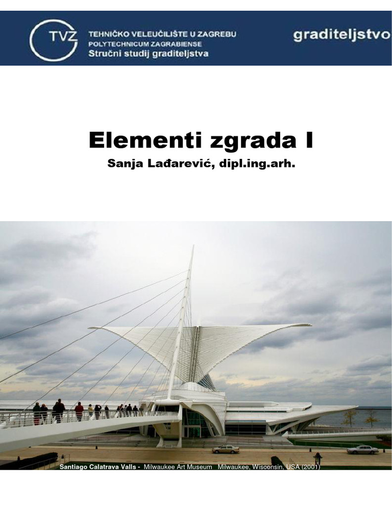 Elementi Zgrada I-SKRIPTA | PDF