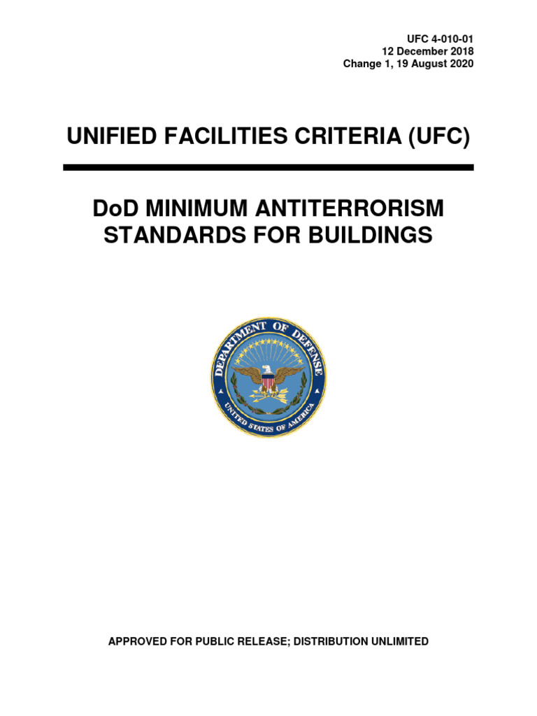 UFC 4-010-01 DoD Minimum Antiterrorism Standards For Buildings | PDF ...
